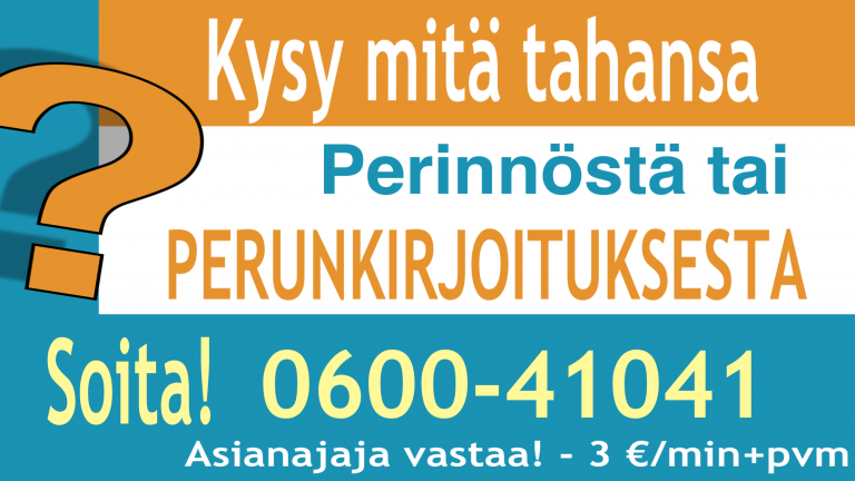 PERUNKIRJOITUS: Pikaopas perukirjan laatimiseen - Lakineuvo.fi